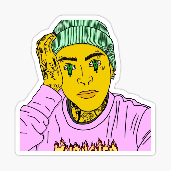 "trippy skater boy" Sticker for Sale by ten17 | Redbubble