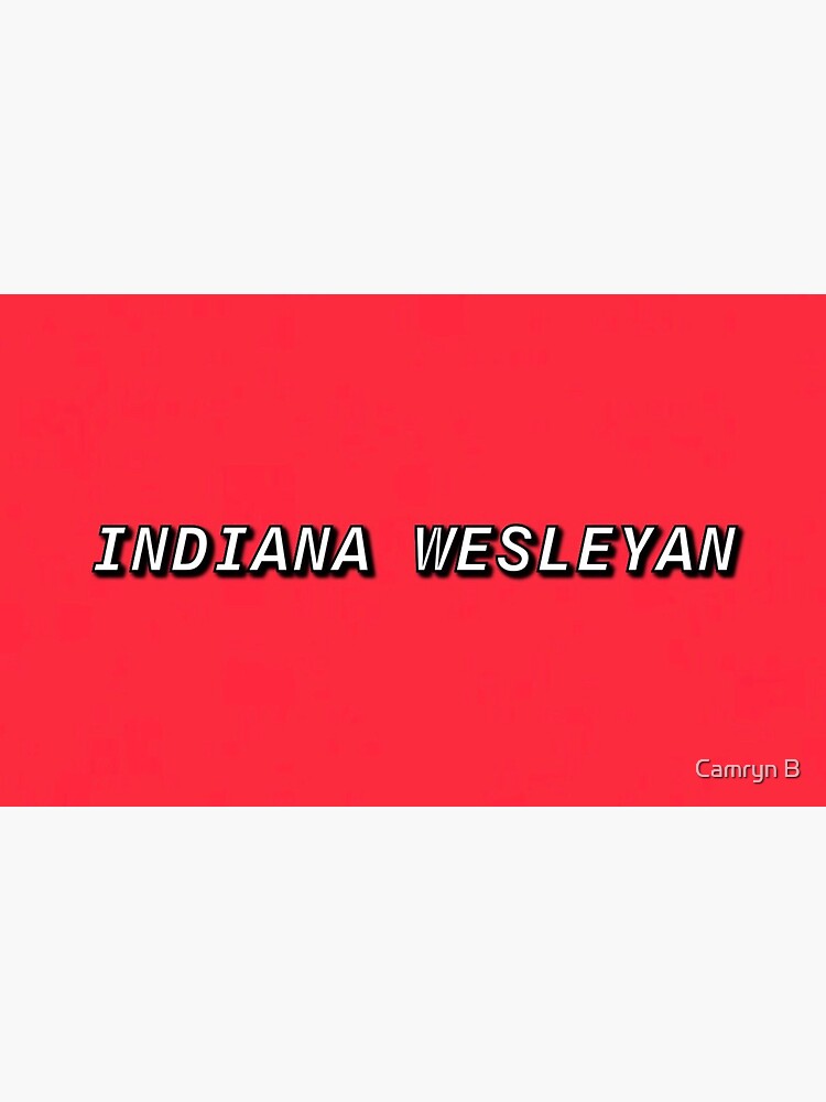 "Red IWU" Sticker by camryn282 | Redbubble