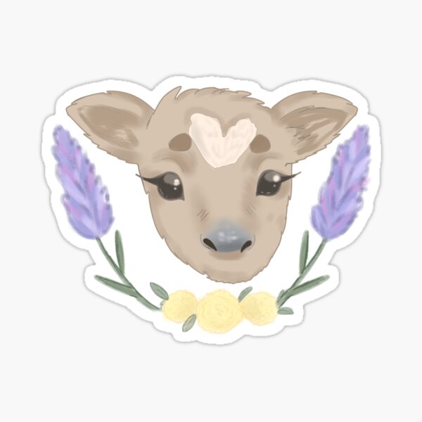 "Cow!" Sticker for Sale by CanaryM | Redbubble