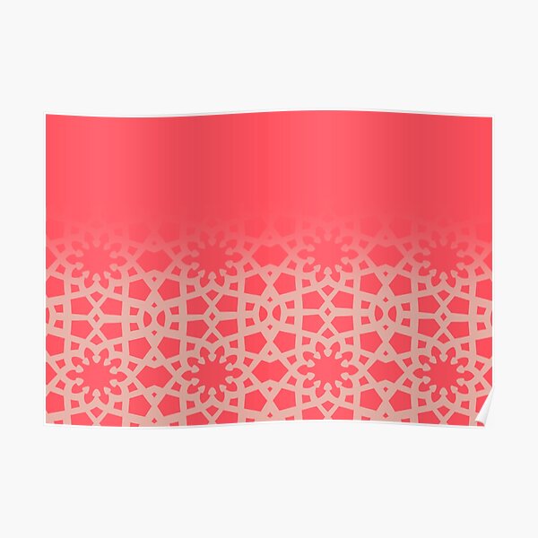 "Arabic geometric pattern fade out design in Pinks inspired by the ...