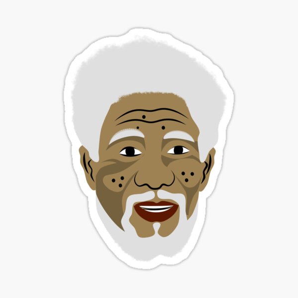 "Morgan Freeman" Sticker by alexslayer2 | Redbubble