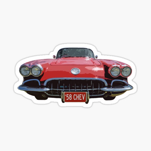"Chevrolet Corvette C1" Sticker for Sale by radestilo | Redbubble