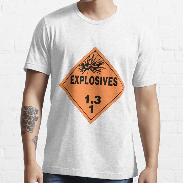 "HAZMAT HAZARD EXPLOSIVES - STICKER" T-shirt for Sale by Yamazakin ...