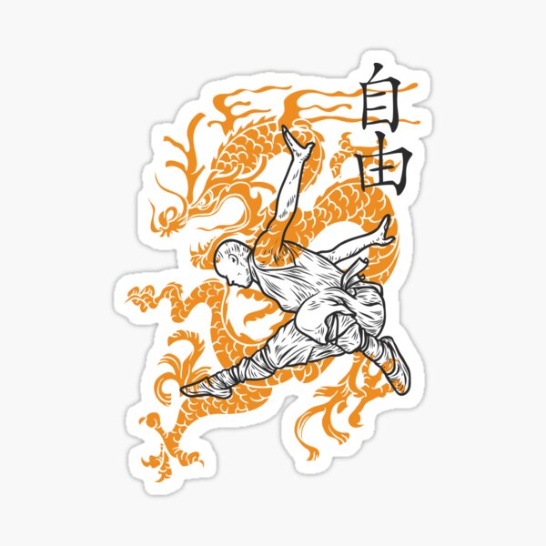 "Kung Fu China" Sticker for Sale by tpixx | Redbubble