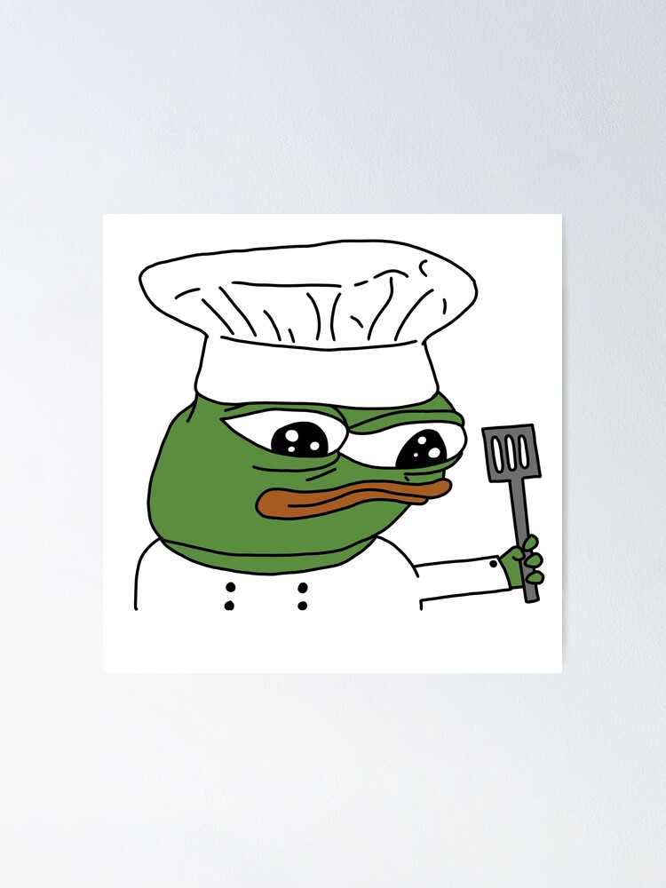 "Peepo chef" Poster for Sale by sivelobanova | Redbubble