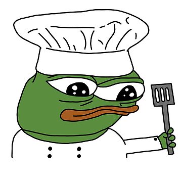 "Peepo chef" Sticker for Sale by sivelobanova | Redbubble