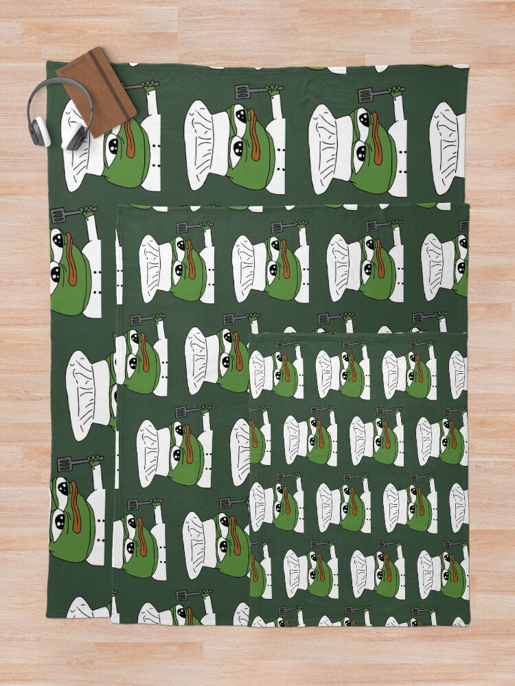 "Peepo chef" Throw Blanket by sivelobanova | Redbubble