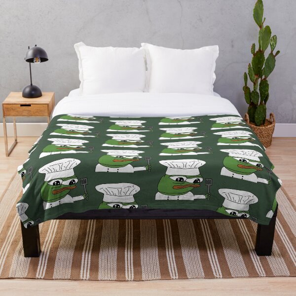 "Peepo chef" Throw Blanket by sivelobanova | Redbubble