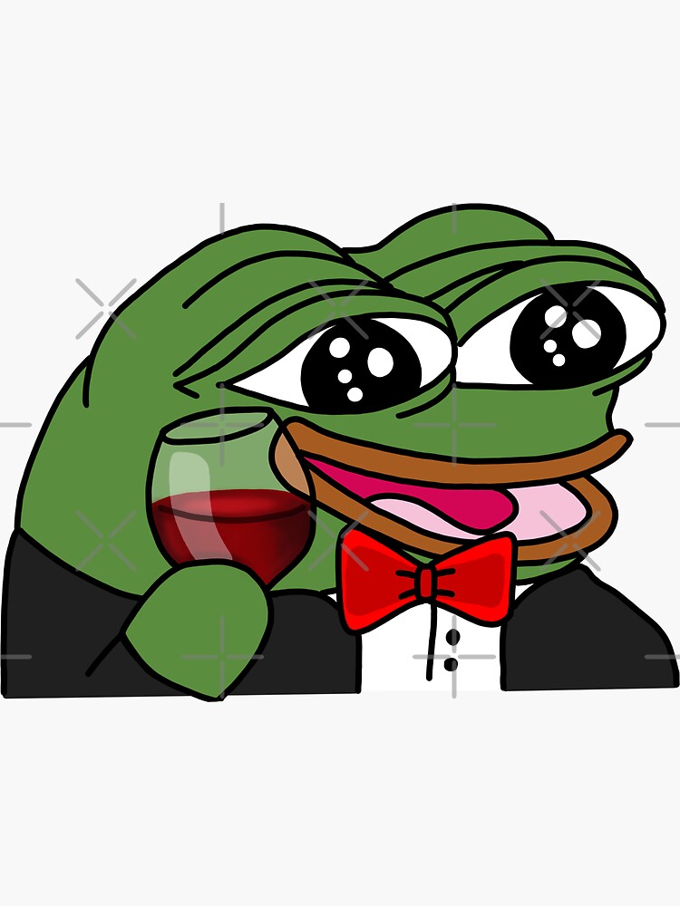 "Fancy Pepe " Sticker for Sale by sivelobanova | Redbubble