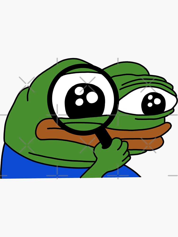 "Peepo detective" Sticker for Sale by sivelobanova | Redbubble