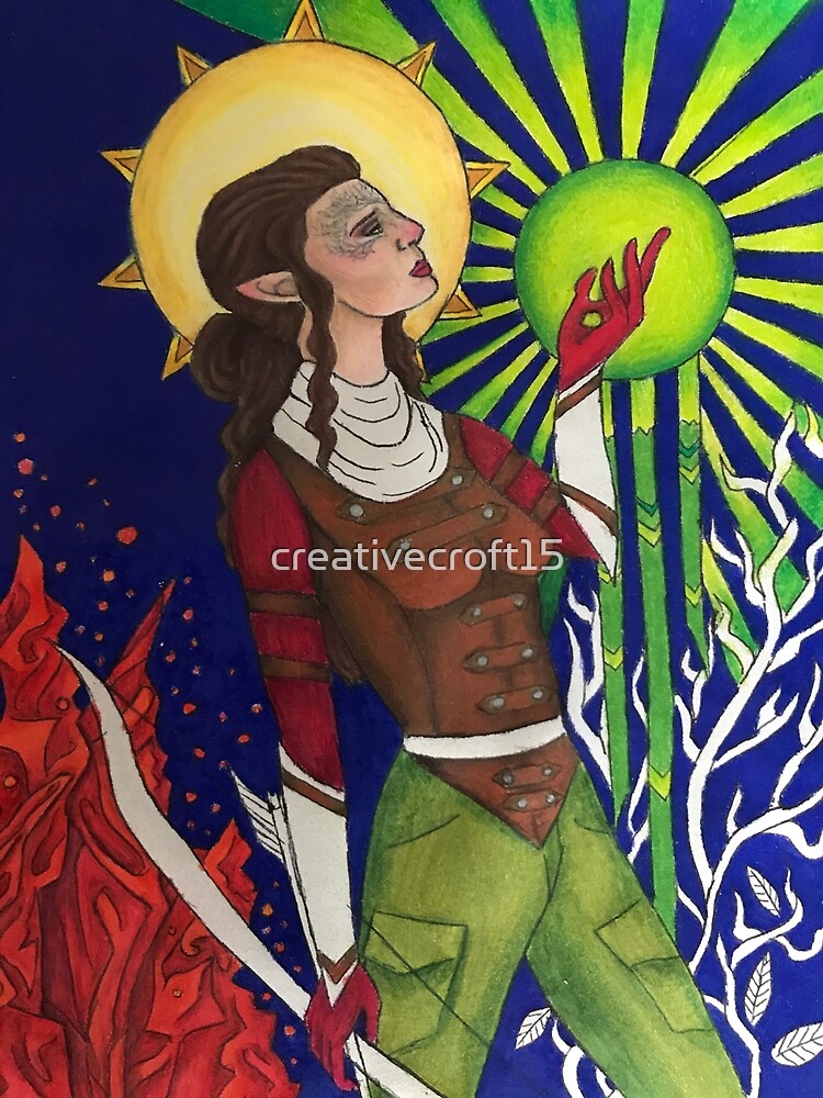 "Warrior Elf Halee" Poster for Sale by creativecroft15 | Redbubble