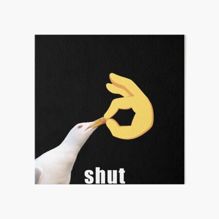 "Shut Seagull meme" Art Board Print for Sale by HangLooseDraft | Redbubble