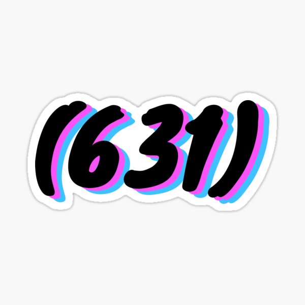 "631 Area Code" Sticker for Sale by samgen6 | Redbubble