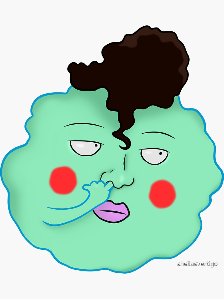 "MOB Psycho Dimple" Sticker for Sale by sheilasvertigo | Redbubble