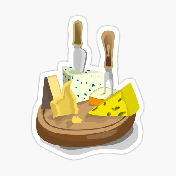 "Cheese Platter" Sticker for Sale by isarasa | Redbubble