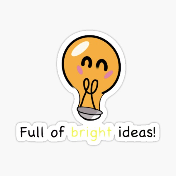 "Cut lightbulb pun" Sticker by tikt0ker | Redbubble
