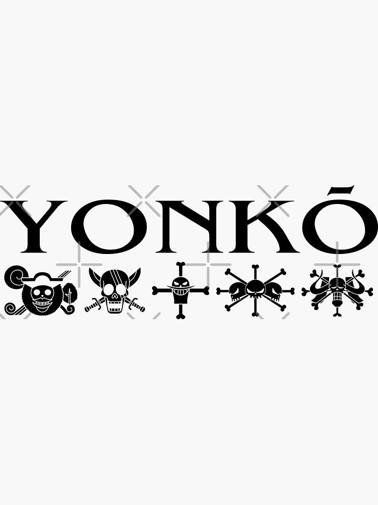 "Yonko" Sticker for Sale by jimjimfuria | Redbubble