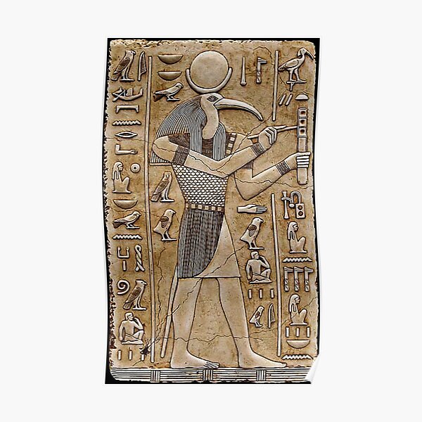 "Thoth -Ancient Egyptian deity" Poster for Sale by vashchen | Redbubble