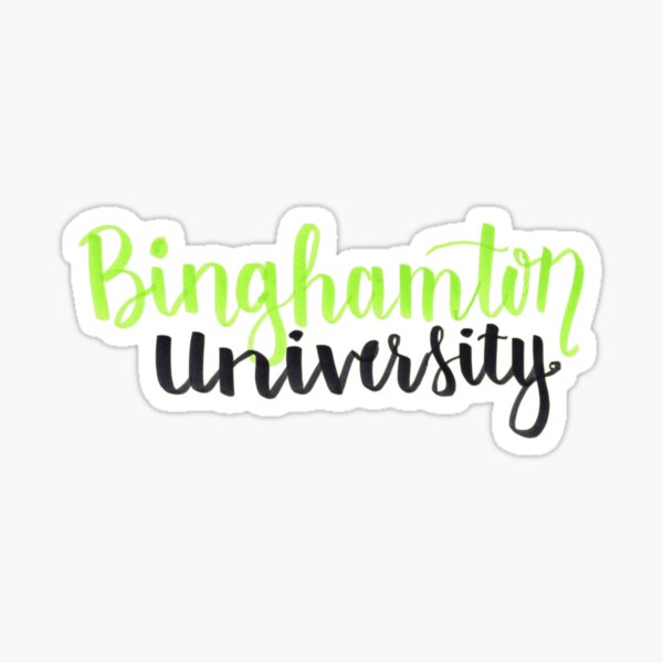 "Binghamton University" Sticker for Sale by starbucksjoy | Redbubble