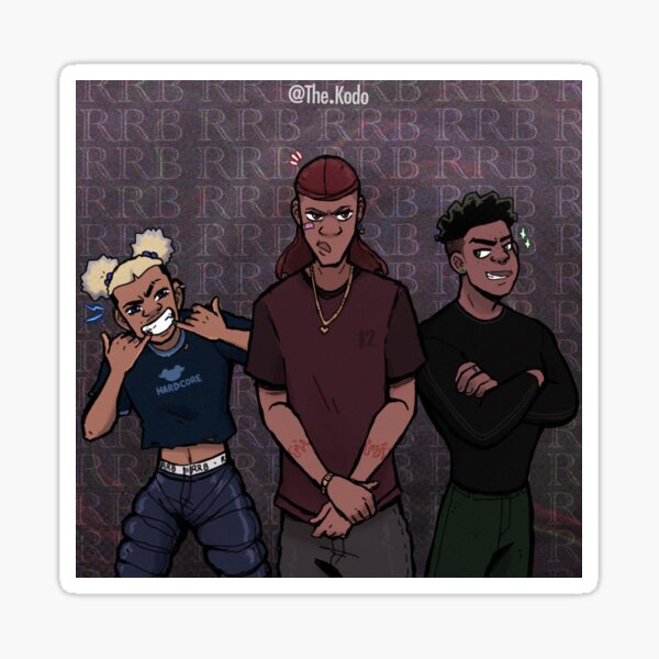 "RRB" Sticker by Thekodo | Redbubble