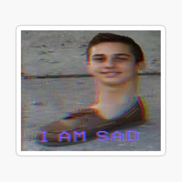 "I am sad you know I had to do it to em meme" Sticker for Sale by ...