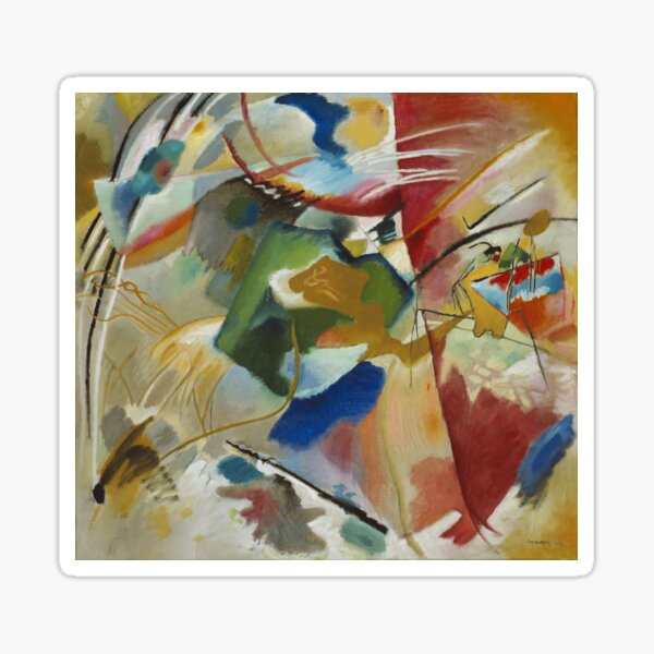 "Painting with Green Center" Sticker for Sale by oscarcolonduran ...