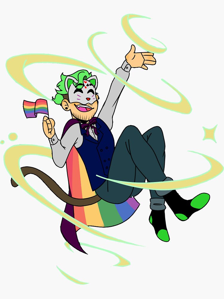 "Pride Marvin the Maginificant" Sticker for Sale by Dino-Boy | Redbubble
