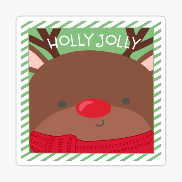 "Reno Rodolfo" Sticker for Sale by Rusembell | Redbubble