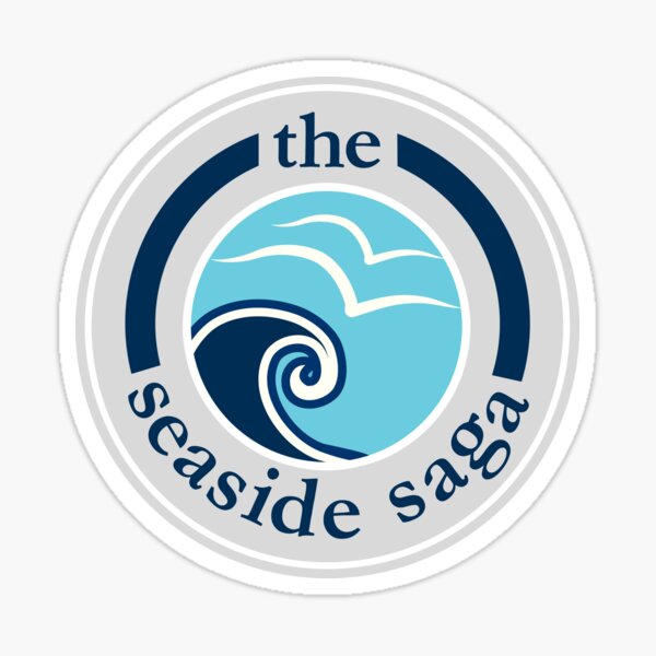 "Seaside Saga - Official Merchandise" Sticker for Sale by joannedemaio ...