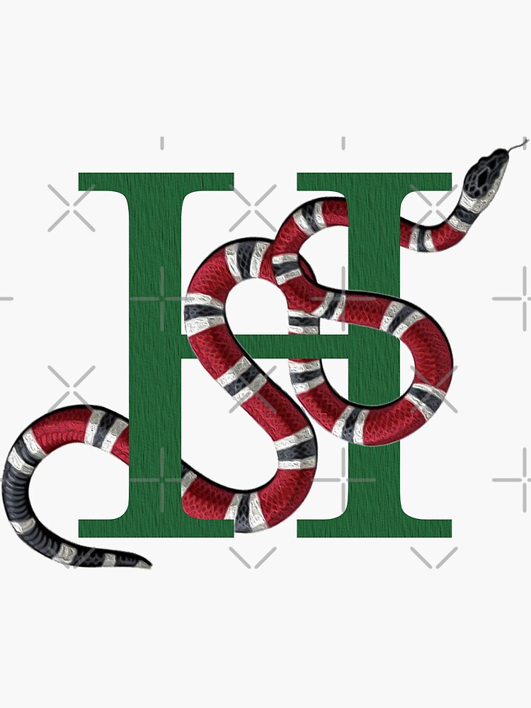 "H snake" Sticker by Cabine | Redbubble