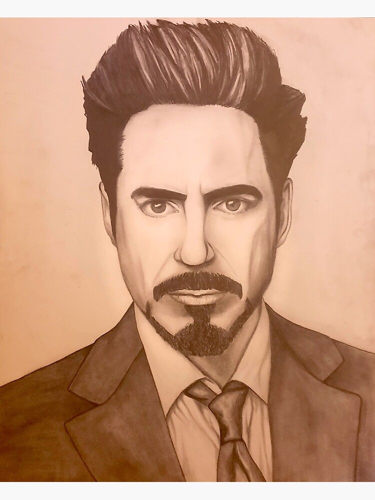 "Pencil drawing of Robert Downey Jr." Art Print by jasmineperkovic ...