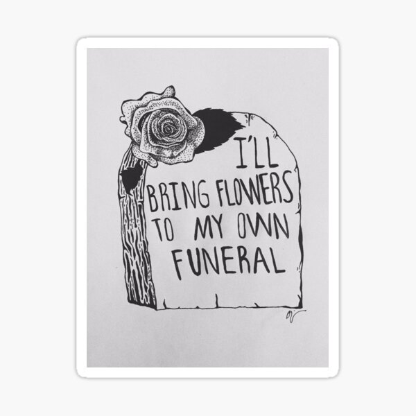 Rose Funeral Stickers | Redbubble