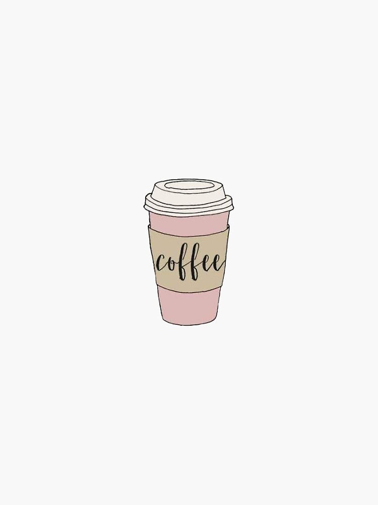 "Coffee" Sticker for Sale by jennaxgee | Redbubble