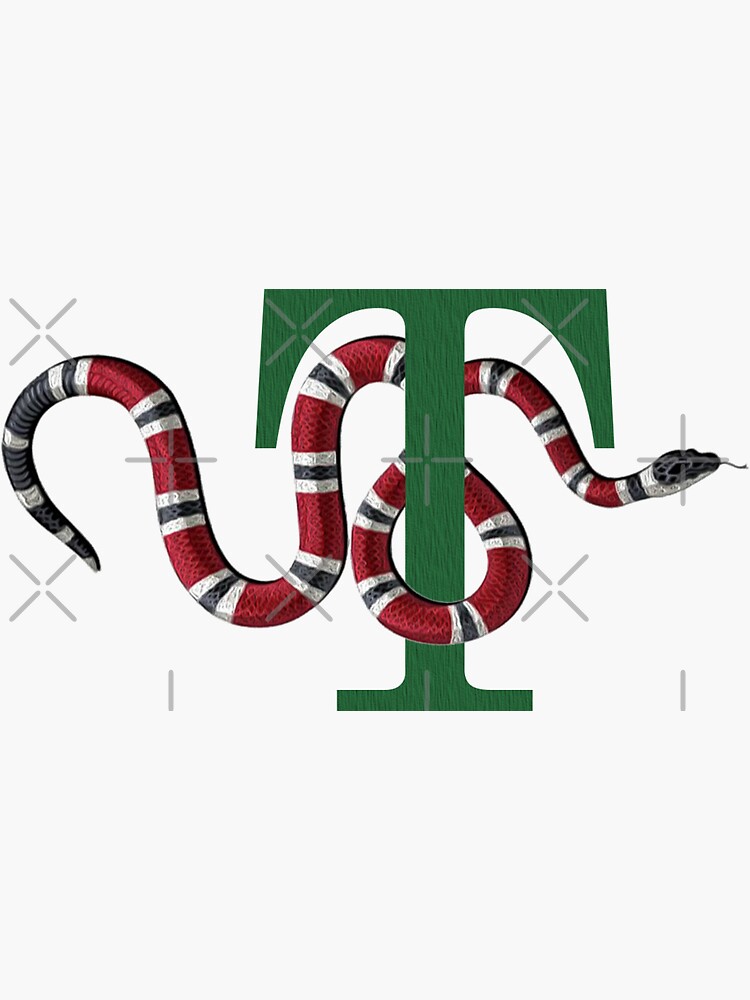"T snake" Sticker by Cabine | Redbubble