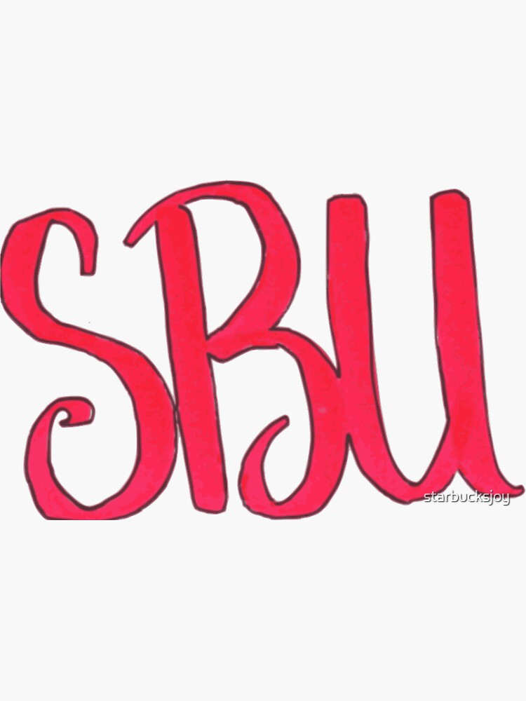 "Stony Brook University Logo Sticker" Sticker for Sale by starbucksjoy ...