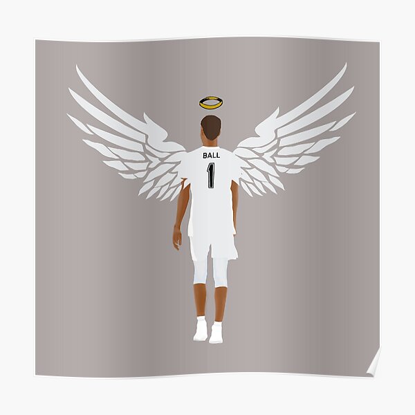 "Lamelo Ball MB1 Melo Ball White" Poster by Carco | Redbubble