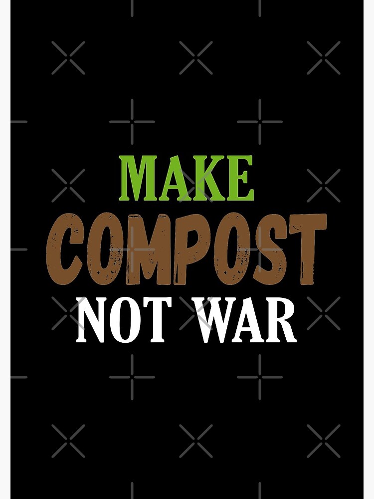 "Make Compost Not War World Earth Water Arbor Day drawing" Spiral ...