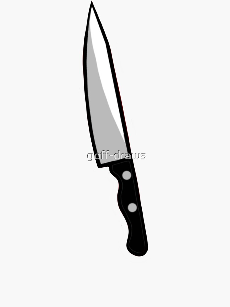 "Knife Sticker" Sticker by goff-draws | Redbubble