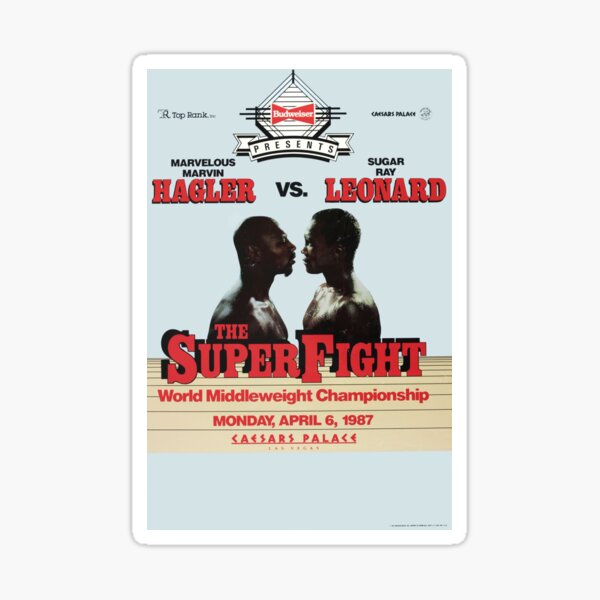 "Boxing and Boxers t-shirts: The Super Fight" Sticker for Sale by ...