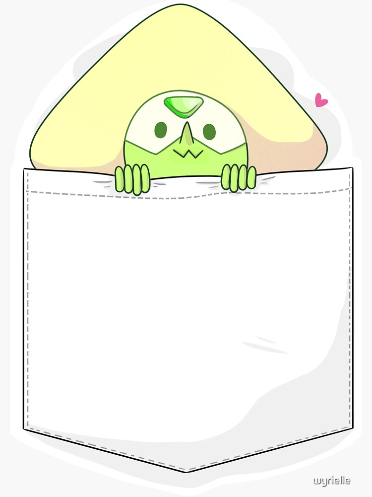 "Happy Peridot fake pocket " Sticker by wyrielle | Redbubble