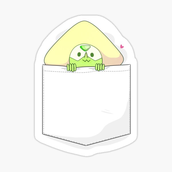 "Happy Peridot fake pocket " Sticker by wyrielle | Redbubble