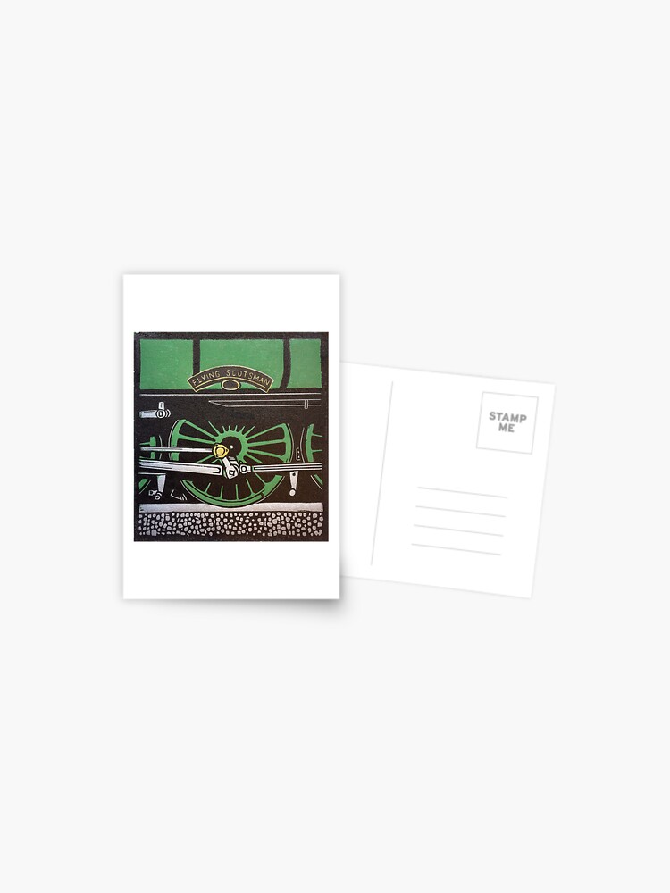"Flying Scotsman" Postcard for Sale by Jane Dignum | Redbubble