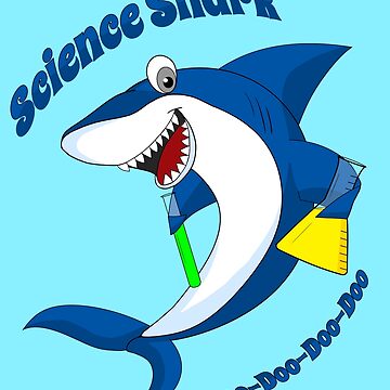 "Science Shark - Geeky Chemistry Cartoon" Photographic Print for Sale ...