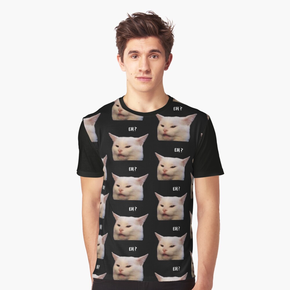 "Smudge the cat, table cat -funny memes" Sticker by misoukill | Redbubble