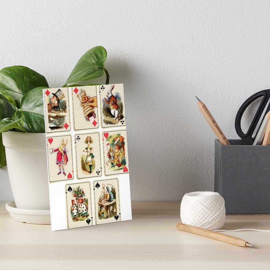 "Alice in Wonderland cards" Poster for Sale by MrCreatix | Redbubble