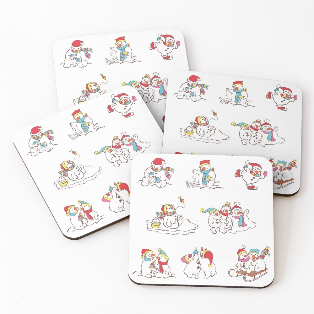 "Playful Snowman Icons" Sticker for Sale by Amanda-Lakey | Redbubble