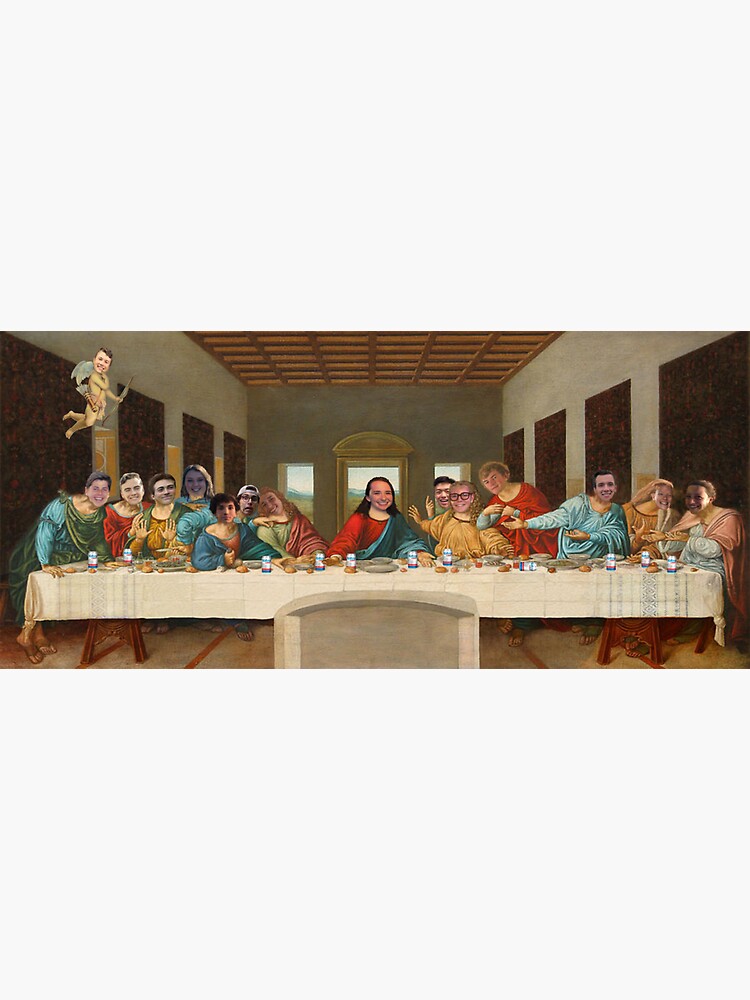 "The Last Supper" Sticker for Sale by notbanksy | Redbubble