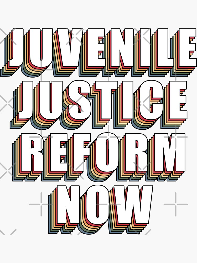 "Juvenile Justice Reform Now - Retro Rainbow" Sticker for Sale by ...