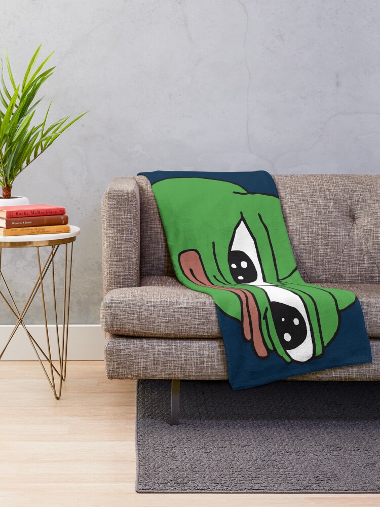 "PepeTheFrog Apu Apustaja The Helper Wall eyed pepe Blue with Sticker ...