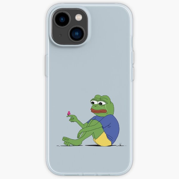 "Pepe The Frog Meme Sad Crying PepeTheFrog with Butterfly landing on ...
